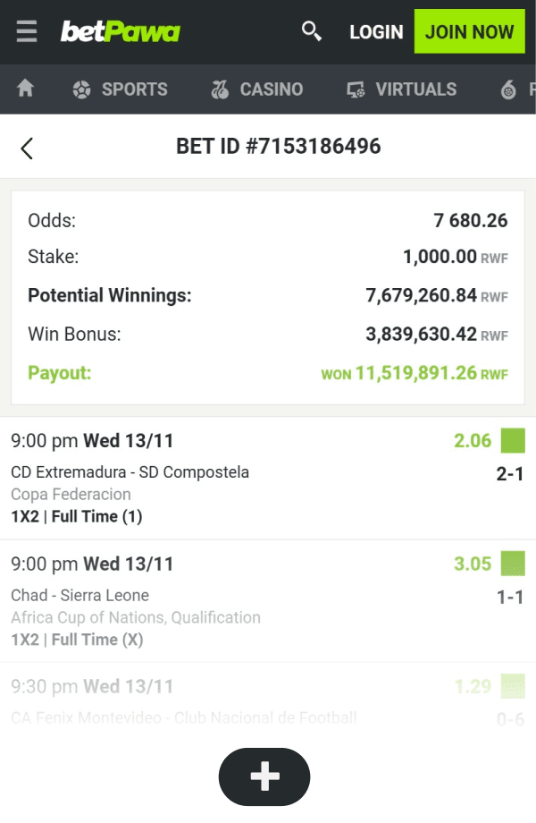 How I won 11.5 Million RWF with a 1,000 RWF stake on betPawa | betPawa ...